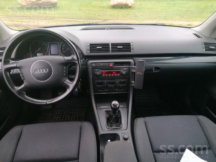 Grey Audi A4 2004 in Talsi, with an engine capacity of 1.90 L and mileage of 402 thousand km for 1800 €, photo 5 on AUTOMOTO.COM.LV