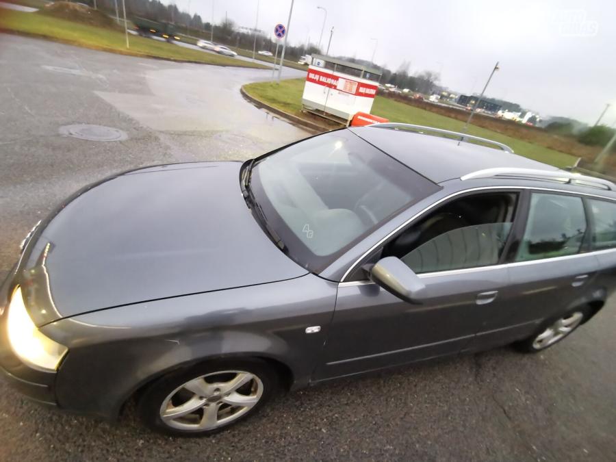 Grey Audi A4 2004 in Vilnius, with an engine capacity of 2.50 L and mileage of 300 thousand km for 770 €, photo 12 on AUTOMOTO.COM.LV