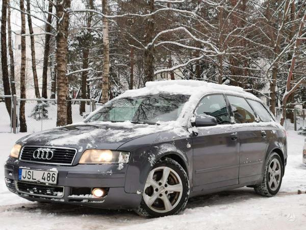 Grey Audi A4 2004 in Vilnius, with an engine capacity of 2.50 L and mileage of 300 thousand km for 750 €, photo 1 on AUTOMOTO.COM.LV
