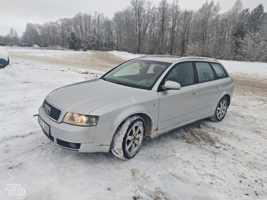 Pelēks Audi A4 2004 Utena, ar dzinēja tilpumu 1.90 L un nobraukumu 331 tūkst. km par 800 €, foto 1 vietnē AUTOMOTO.COM.LV