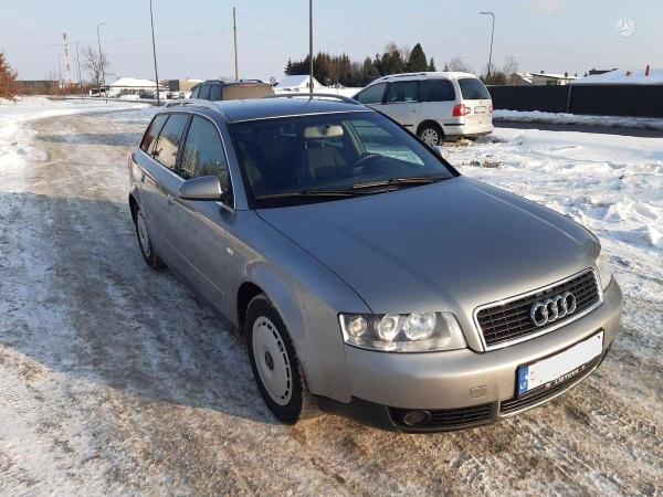 Pelēks Audi A4 2004 Kauņa, ar dzinēja tilpumu 1.90 L un nobraukumu 267 tūkst. km par 2000 €, foto 1 vietnē AUTOMOTO.COM.LV
