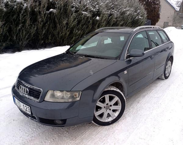 Pelēks Audi A4 2004 Kauņa, ar dzinēja tilpumu 1.90 L un nobraukumu 281 tūkst. km par 2290 €, foto 4 vietnē AUTOMOTO.COM.LV