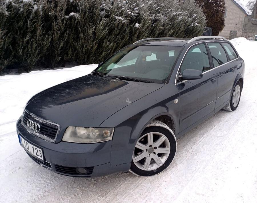 Grey Audi A4 2004 in Kaunas, with an engine capacity of 1.90 L and mileage of 281 thousand km for 2290 €, photo 4 on AUTOMOTO.COM.LV