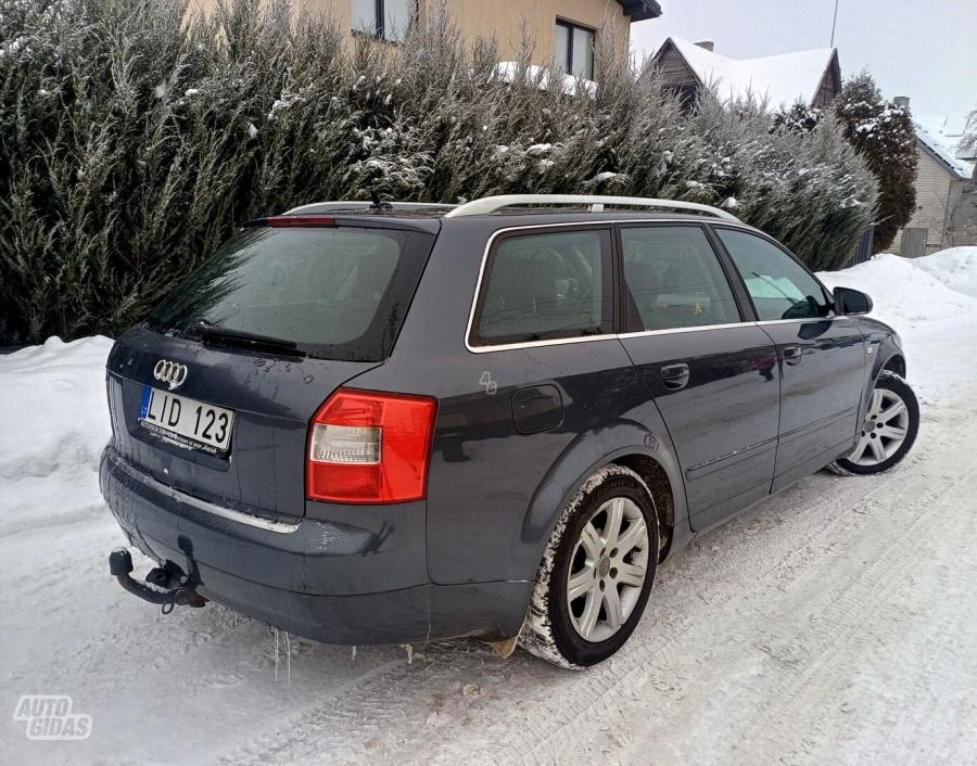 Grey Audi A4 2004 in Kaunas, with an engine capacity of 1.90 L and mileage of 281 thousand km for 2290 €, photo 7 on AUTOMOTO.COM.LV