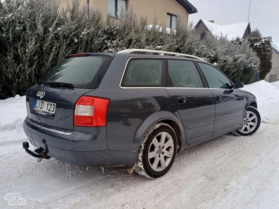 Grey Audi A4 2004 in Kaunas, with an engine capacity of 1.90 L and mileage of 281 thousand km for 2290 €, photo 10 on AUTOMOTO.COM.LV