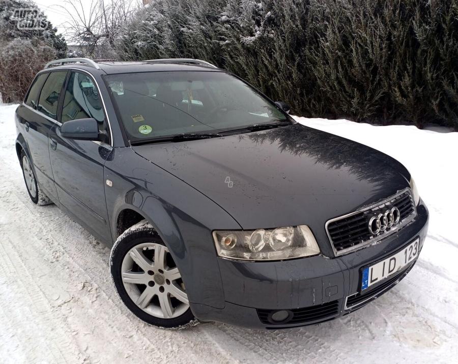 Grey Audi A4 2004 in Kaunas, with an engine capacity of 1.90 L and mileage of 281 thousand km for 2290 €, photo 13 on AUTOMOTO.COM.LV