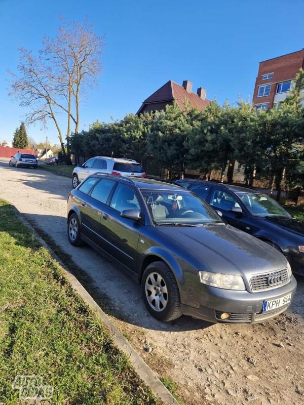 Pelēks Audi A4 2004 Marijampole, ar dzinēja tilpumu 1.90 L un nobraukumu 283 tūkst. km par 1000 €, foto 1 vietnē AUTOMOTO.COM.LV