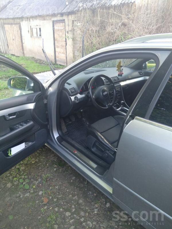 Pelēks Audi A4 2004 Bauska, ar dzinēja tilpumu 1.90 L un nobraukumu 332 tūkst. km par 1500 €, foto 5 vietnē AUTOMOTO.COM.LV