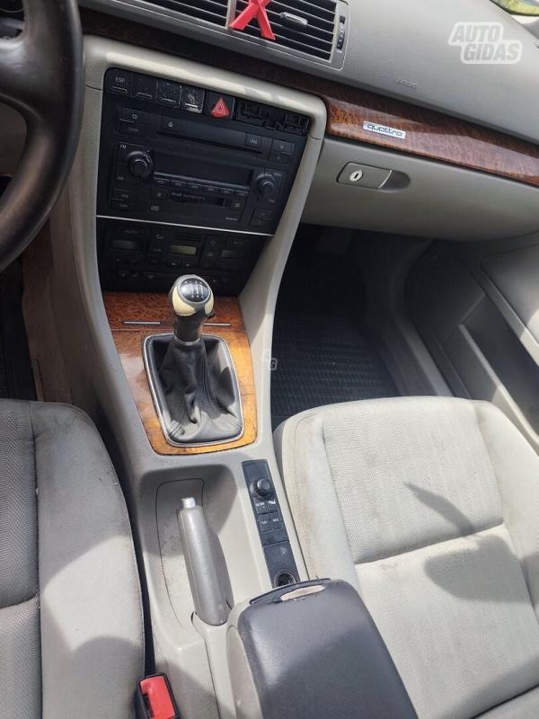 Grey Audi A4 2004 in Panevezys, with an engine capacity of 2.50 L and mileage of 463 thousand km for 1400 €, photo 8 on AUTOMOTO.COM.LV
