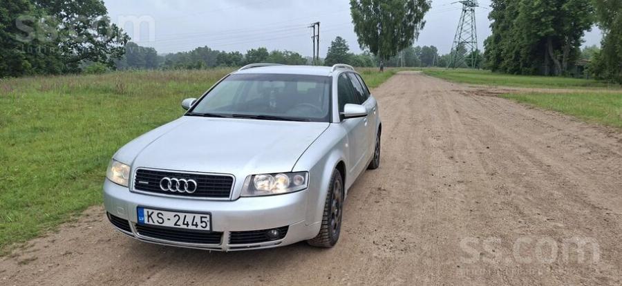 Grey Audi A4 2004 in Kuldiga, with an engine capacity of 1.90 L and mileage of 396 thousand km for 2500 €, photo 1 on AUTOMOTO.COM.LV