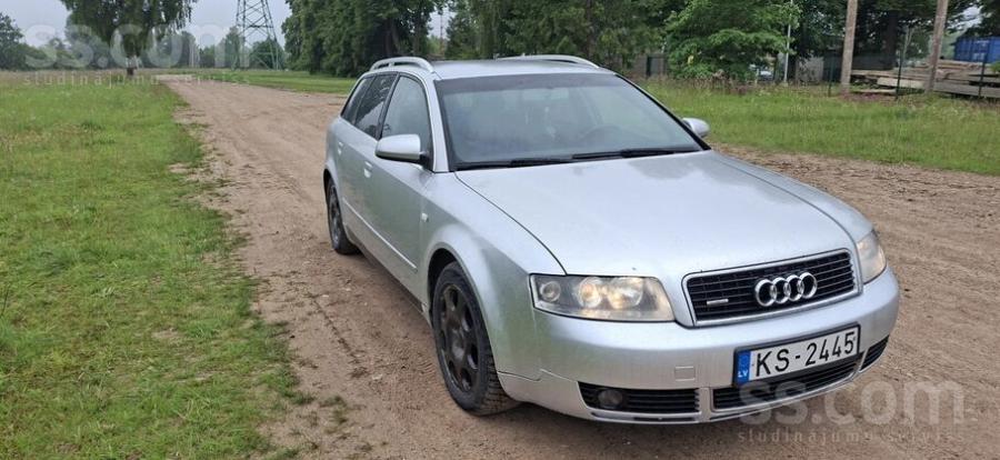 Grey Audi A4 2004 in Kuldiga, with an engine capacity of 1.90 L and mileage of 396 thousand km for 2500 €, photo 3 on AUTOMOTO.COM.LV