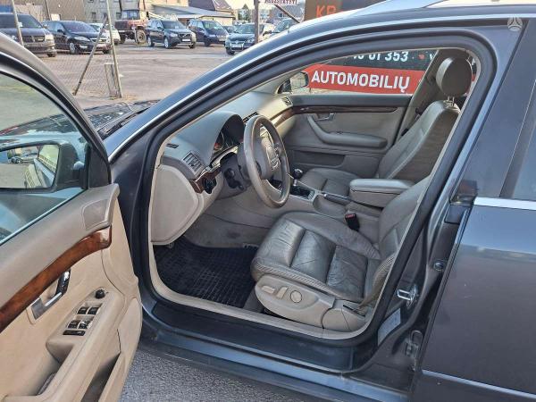 Grey Audi A4 2004 in Plunge, with an engine capacity of 1.90 L and mileage of 409 thousand km for 750 €, photo 7 on AUTOMOTO.COM.LV