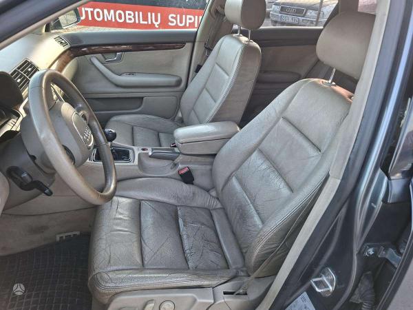Grey Audi A4 2004 in Plunge, with an engine capacity of 1.90 L and mileage of 409 thousand km for 750 €, photo 8 on AUTOMOTO.COM.LV
