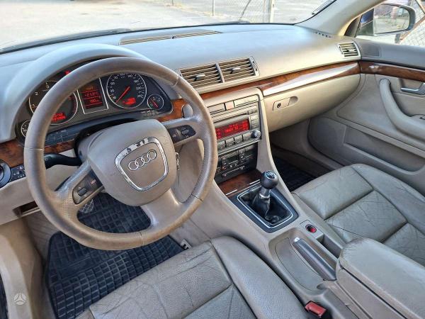 Grey Audi A4 2004 in Plunge, with an engine capacity of 1.90 L and mileage of 409 thousand km for 750 €, photo 10 on AUTOMOTO.COM.LV