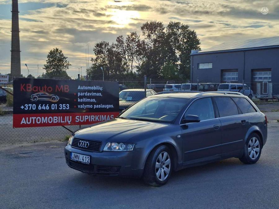 Pelēks Audi A4 2004 Plungė, ar dzinēja tilpumu 1.90 L un nobraukumu 409 tūkst. km par 750 €, foto 1 vietnē AUTOMOTO.COM.LV