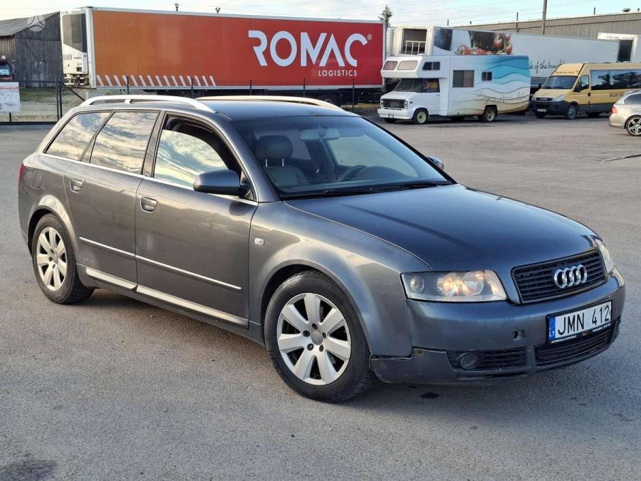 Pelēks Audi A4 2004 Plungė, ar dzinēja tilpumu 1.90 L un nobraukumu 409 tūkst. km par 750 €, foto 7 vietnē AUTOMOTO.COM.LV