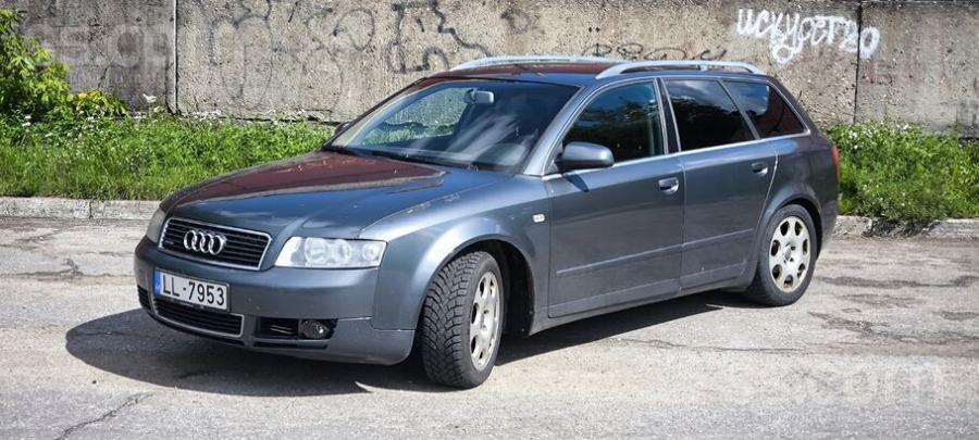 Grey Audi A4 2004 in Riga, with an engine capacity of 1.90 L and mileage of 520 thousand km for 1500 €, photo 8 on AUTOMOTO.COM.LV