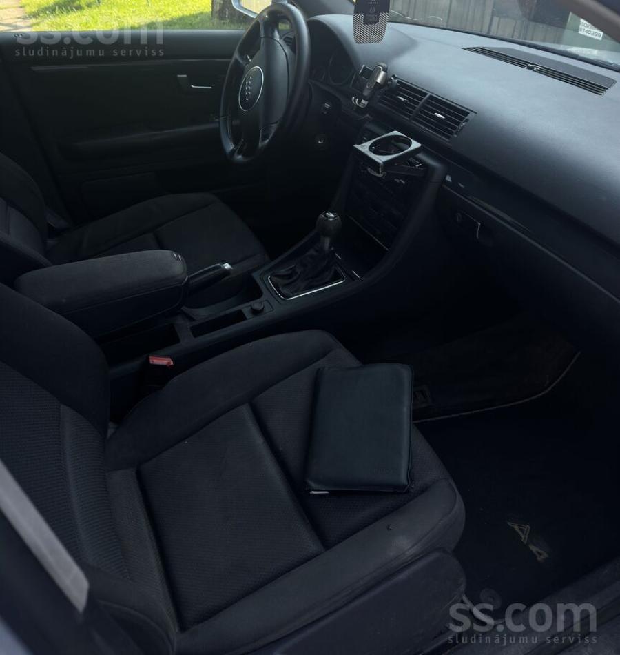 Grey Audi A4 2004 in Ogre, with an engine capacity of 1.90 L and mileage of 365 thousand km for 1200 €, photo 6 on AUTOMOTO.COM.LV