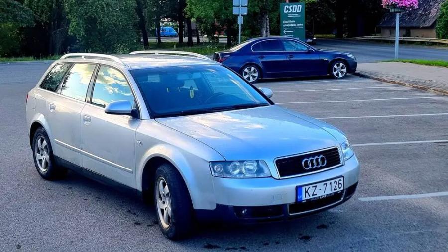 Grey Audi A4 2004 in Cesis, with an engine capacity of 1.90 L and mileage of 383 thousand km for 1700 €, photo 4 on AUTOMOTO.COM.LV