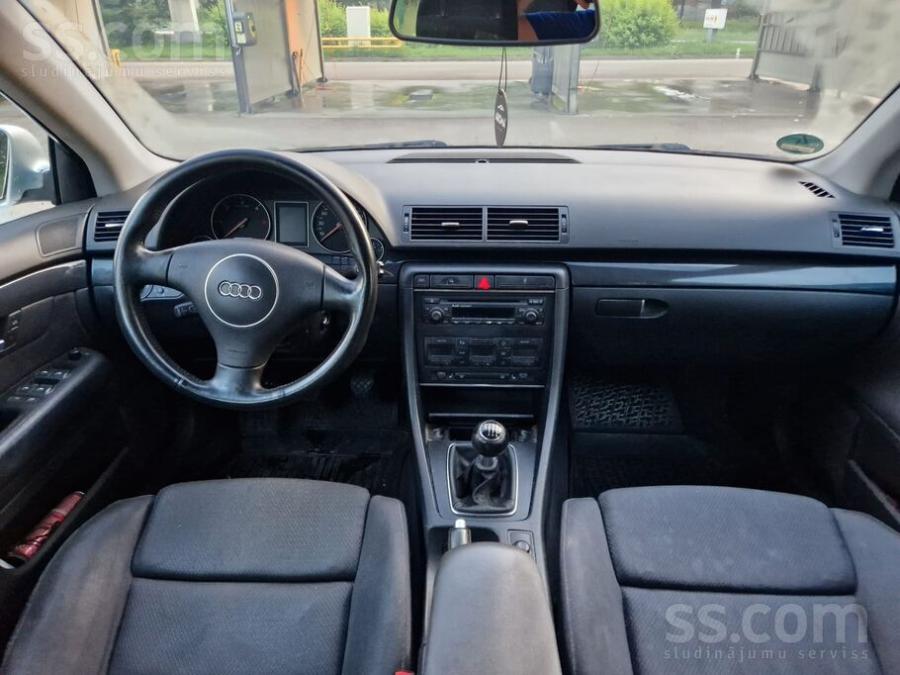 Grey Audi A4 2004 in Riga, with an engine capacity of 1.90 L and mileage of 370 thousand km for 1100 €, photo 7 on AUTOMOTO.COM.LV