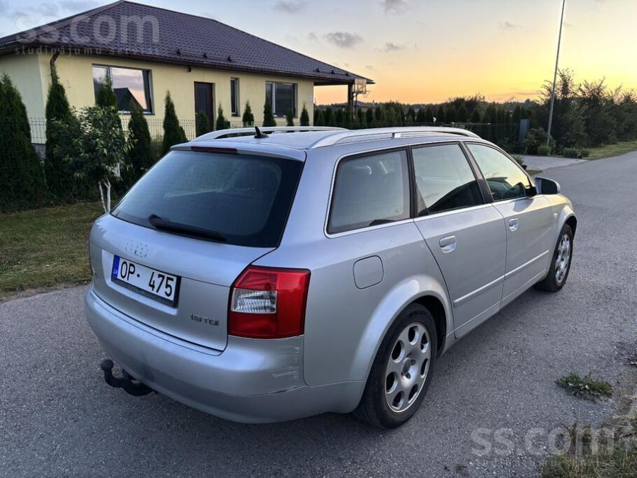 Grey Audi A4 2004 in Riga, with an engine capacity of 1.90 L and mileage of 348 thousand km for 2890 €, photo 5 on AUTOMOTO.COM.LV