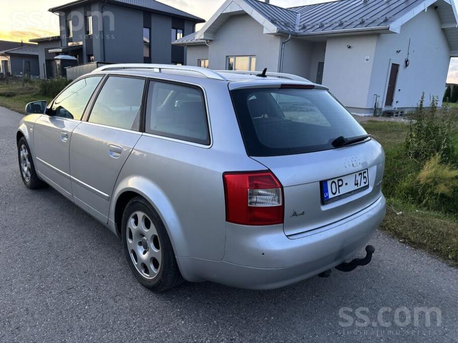 Grey Audi A4 2004 in Riga, with an engine capacity of 1.90 L and mileage of 348 thousand km for 2890 €, photo 7 on AUTOMOTO.COM.LV