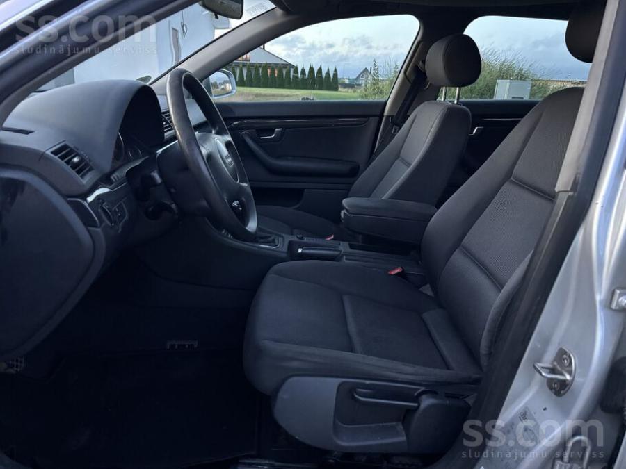 Grey Audi A4 2004 in Riga, with an engine capacity of 1.90 L and mileage of 348 thousand km for 2890 €, photo 11 on AUTOMOTO.COM.LV