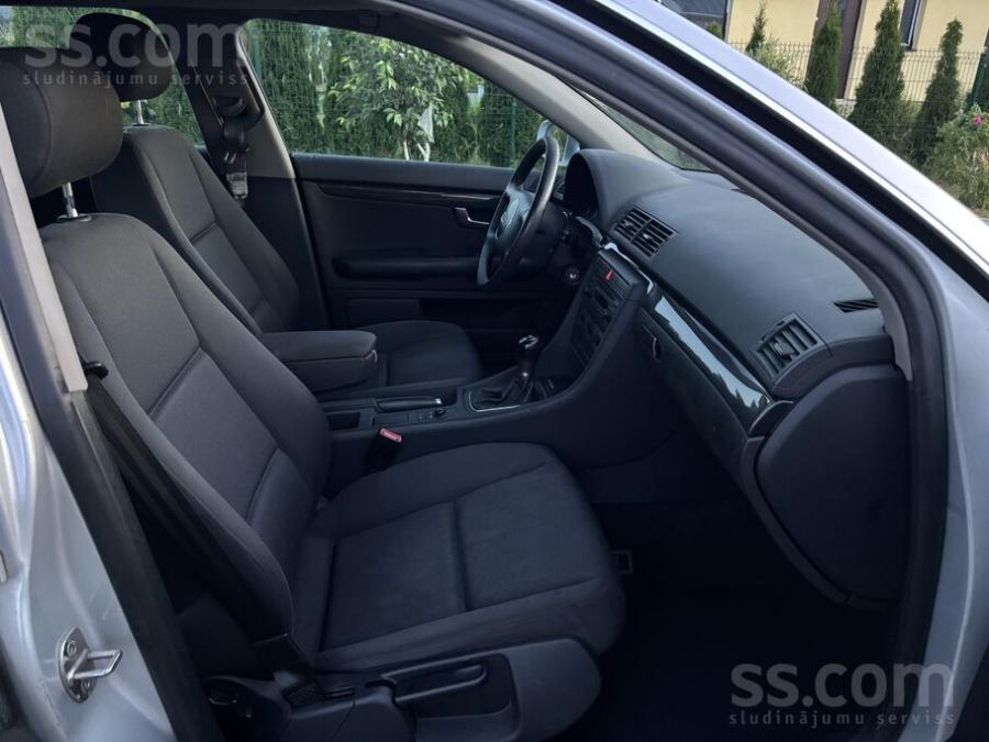 Grey Audi A4 2004 in Riga, with an engine capacity of 1.90 L and mileage of 348 thousand km for 2890 €, photo 13 on AUTOMOTO.COM.LV