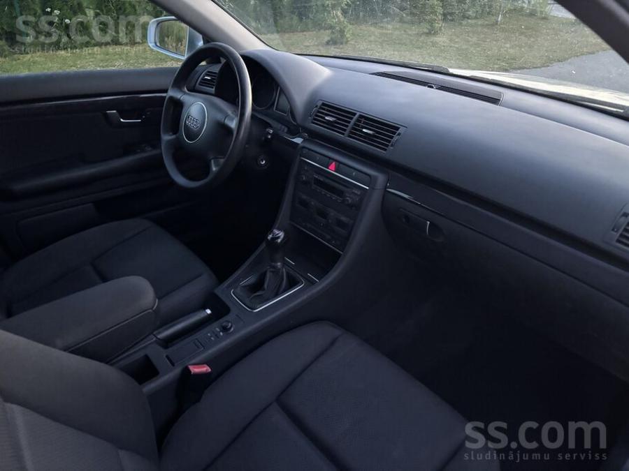 Grey Audi A4 2004 in Riga, with an engine capacity of 1.90 L and mileage of 348 thousand km for 2890 €, photo 14 on AUTOMOTO.COM.LV