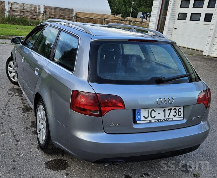 Pelēks Audi A4 2005 Jelgava, ar dzinēja tilpumu 2.00 L un nobraukumu 300 tūkst. km par 2350 €, foto 4 vietnē AUTOMOTO.COM.LV