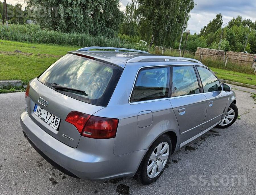 Pelēks Audi A4 2005 Jelgava, ar dzinēja tilpumu 2.00 L un nobraukumu 300 tūkst. km par 2350 €, foto 14 vietnē AUTOMOTO.COM.LV