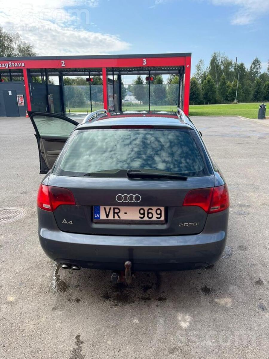 Grey Audi A4 2005 in Talsi, with an engine capacity of 2.00 L and mileage of 427 thousand km for 1800 €, photo 7 on AUTOMOTO.COM.LV