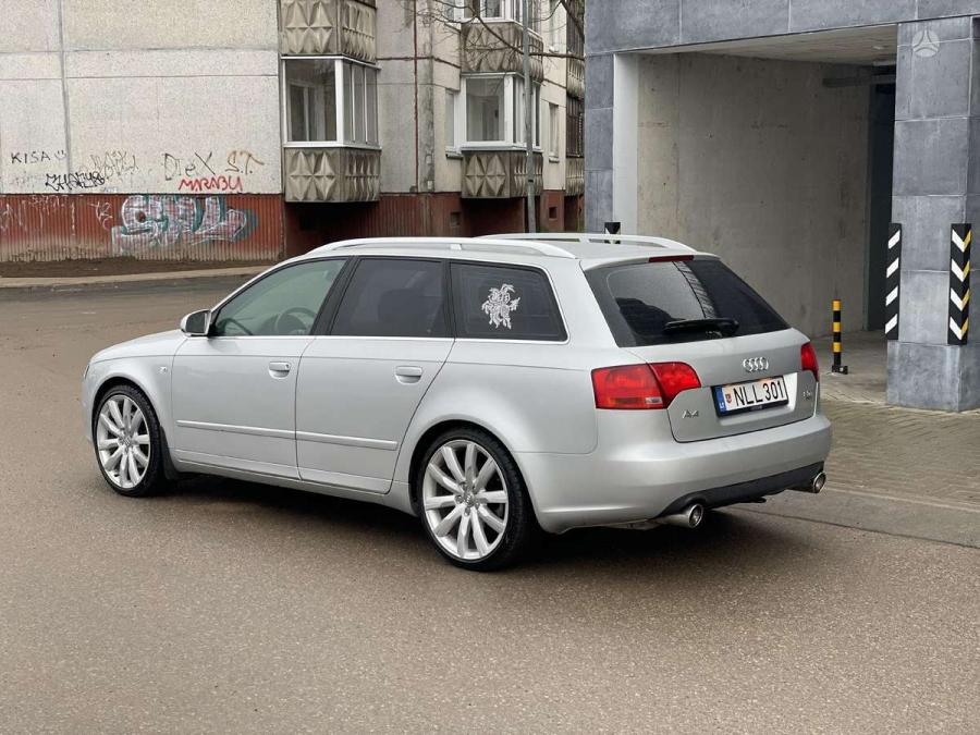 Grey Audi A4 2005 in Vilnius, with an engine capacity of 1.98 L and mileage of 207 thousand km for 2400 €, photo 3 on AUTOMOTO.COM.LV