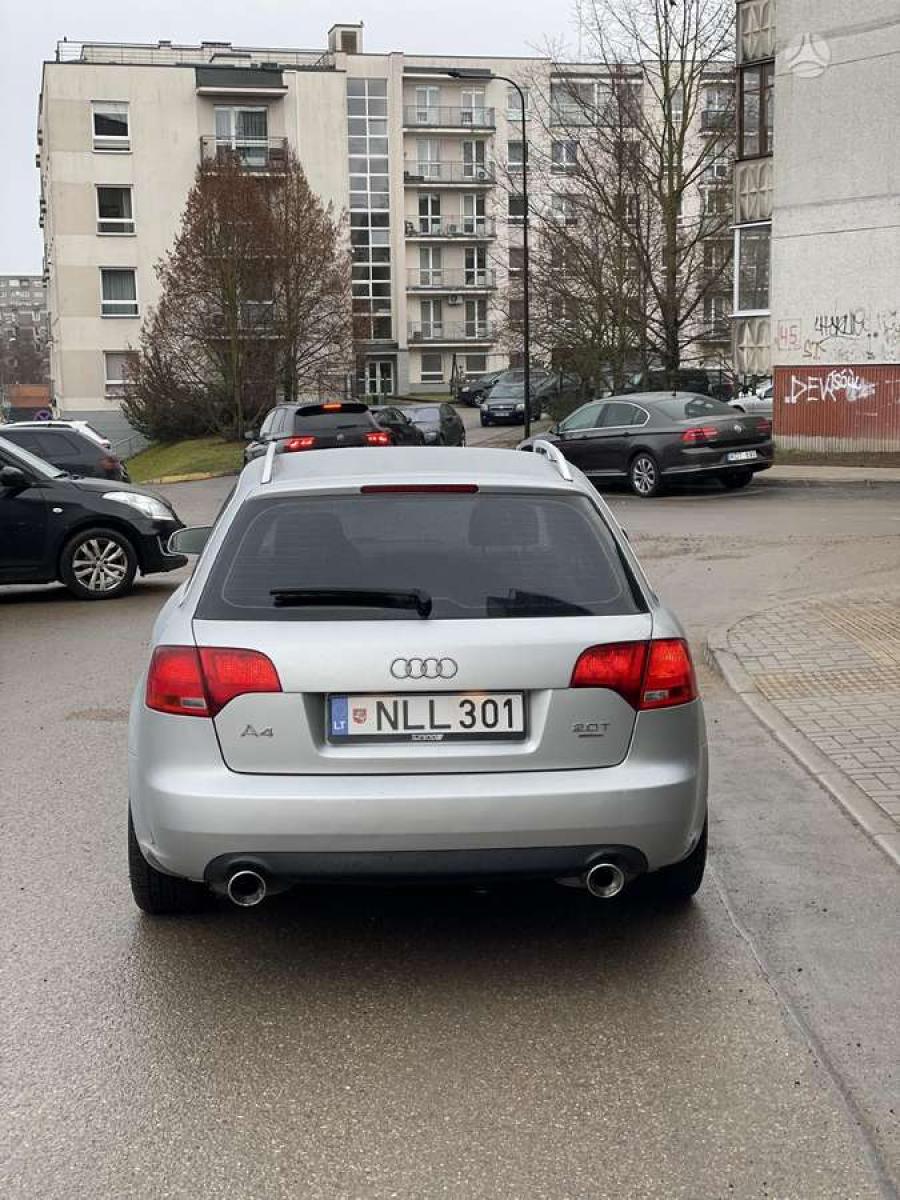 Grey Audi A4 2005 in Vilnius, with an engine capacity of 1.98 L and mileage of 207 thousand km for 2400 €, photo 4 on AUTOMOTO.COM.LV