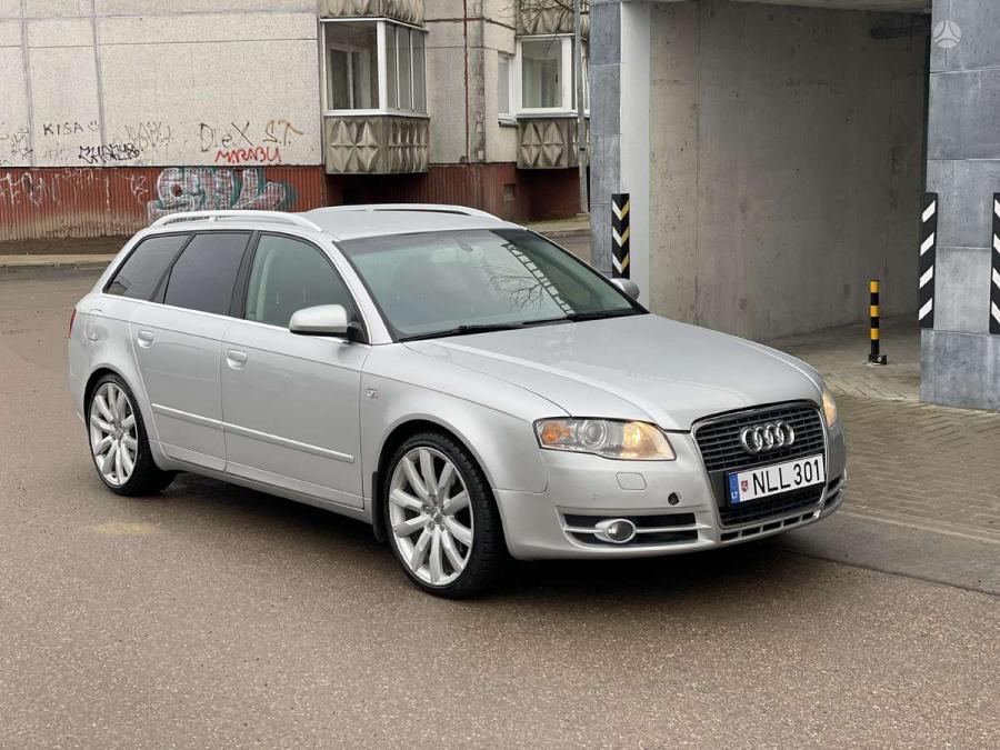 Grey Audi A4 2005 in Vilnius, with an engine capacity of 1.98 L and mileage of 207 thousand km for 2400 €, photo 9 on AUTOMOTO.COM.LV