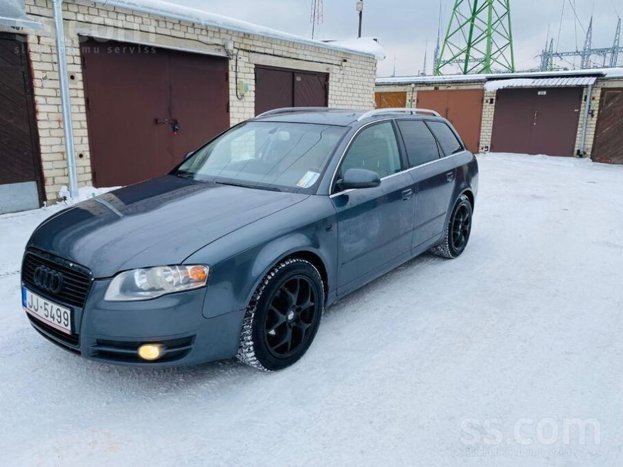 Grey Audi A4 2005 in Riga, with an engine capacity of 2.00 L and mileage of 406 thousand km for 2400 €, photo 1 on AUTOMOTO.COM.LV