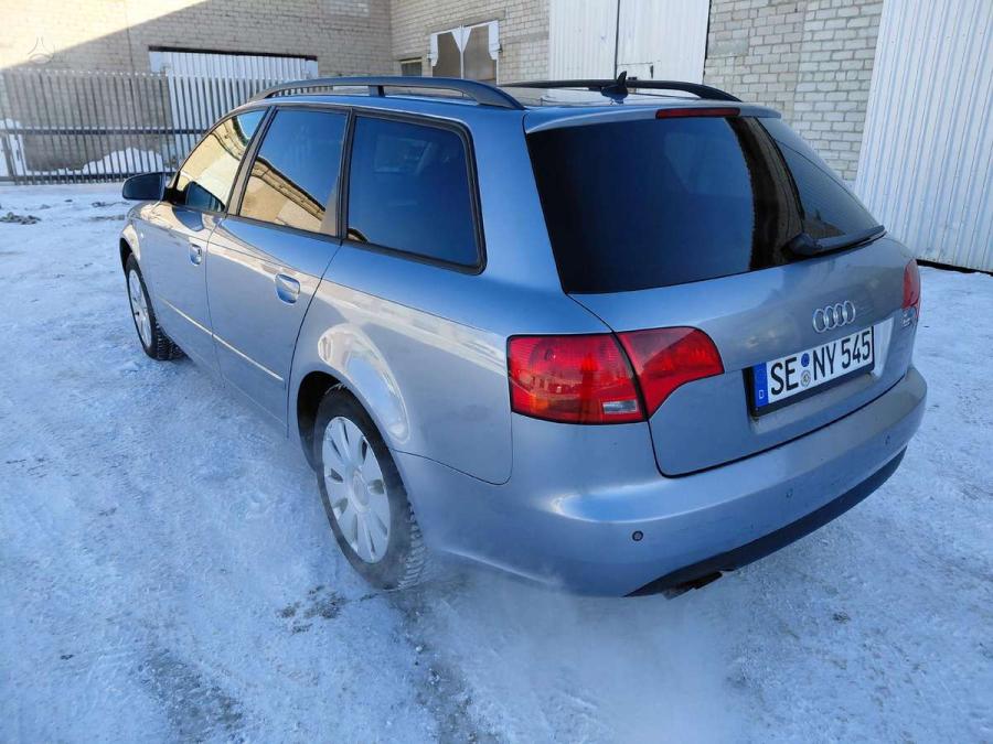 Grey Audi A4 2005 in Vilkaviskis, with an engine capacity of 1.99 L and mileage of 310 thousand km for 2400 €, photo 9 on AUTOMOTO.COM.LV