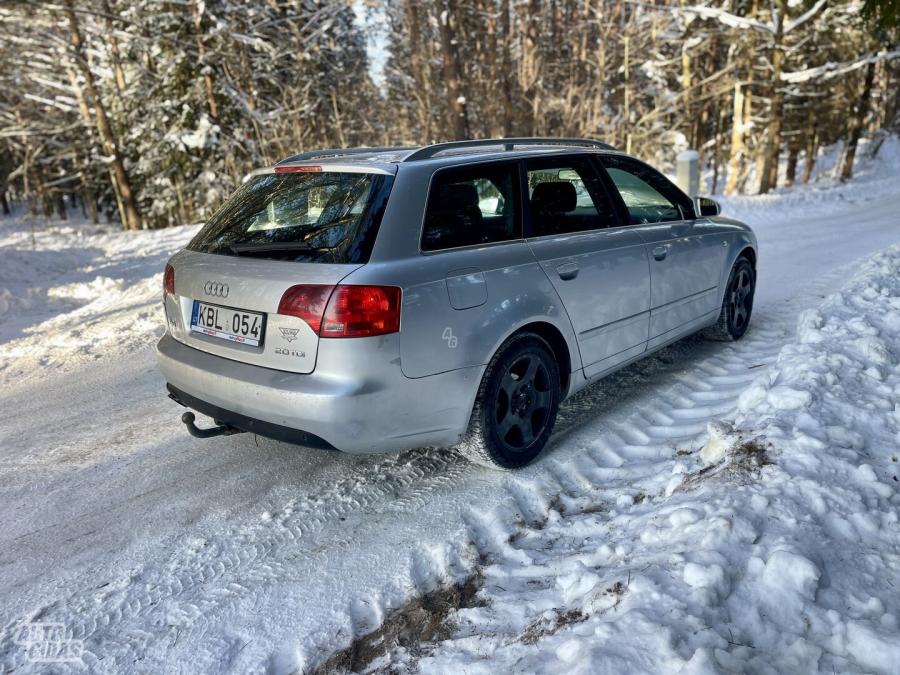 Grey Audi A4 2005 in Vilnius, with an engine capacity of 2.00 L and mileage of 314 thousand km for 1950 €, photo 4 on AUTOMOTO.COM.LV
