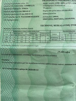 Серый Ауди А4 2005 в Вильнюс, объемом двигателя 2.00 л и пробегом 340 тыс. км за 2300 €, фото 17 на AUTOMOTO.COM.LV