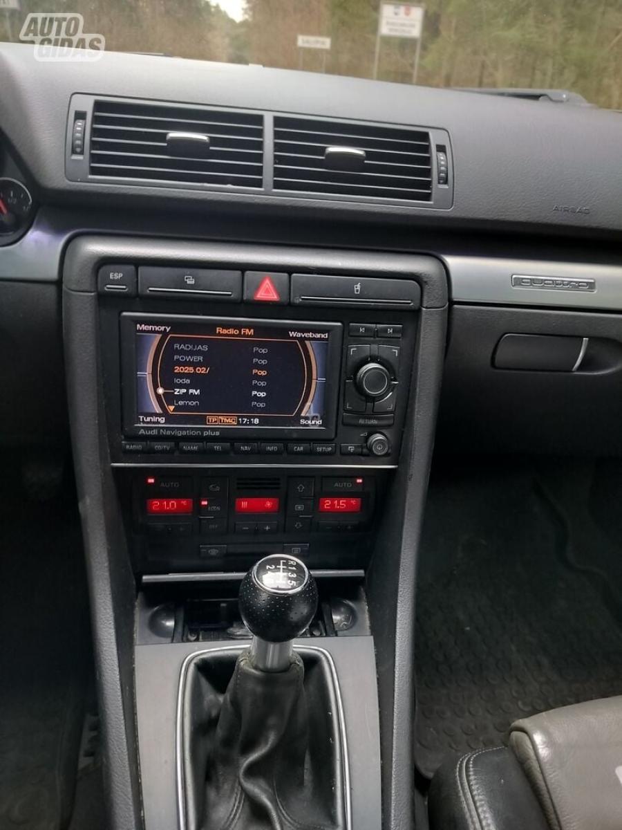 Pelēks Audi A4 2005 Kauņa, ar dzinēja tilpumu 3.00 L un nobraukumu 360 tūkst. km par 1990 €, foto 11 vietnē AUTOMOTO.COM.LV