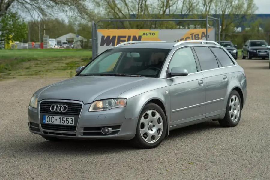 Pelēks Audi A4 2005 Liepāja, ar dzinēja tilpumu 2.00 L un nobraukumu 363 tūkst. km par 1600 €, foto 1 vietnē AUTOMOTO.COM.LV