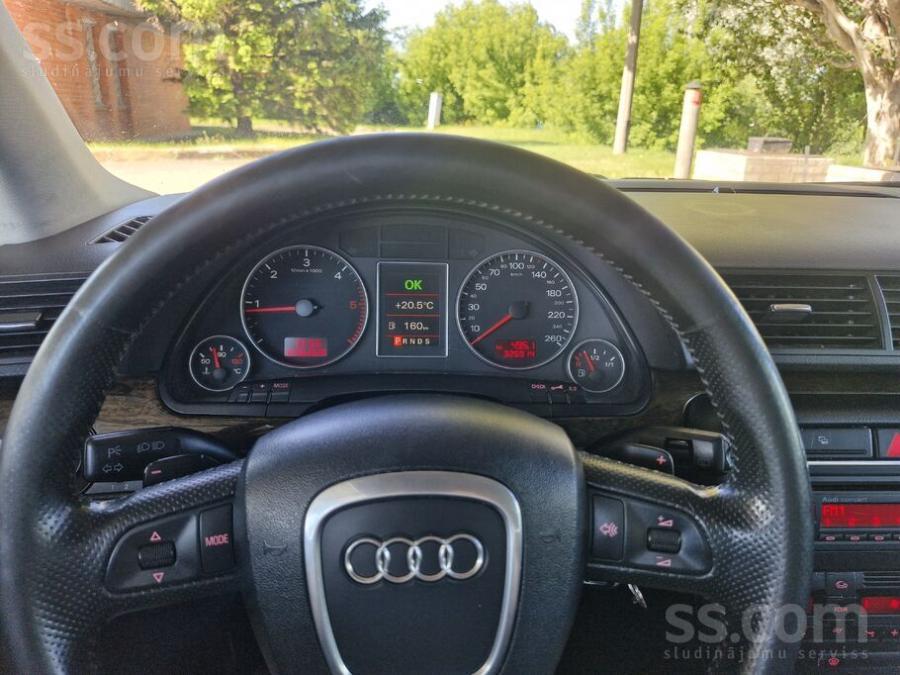 Grey Audi A4 2005 in Ventspils, with an engine capacity of 3.00 L and mileage of 327 thousand km for 2600 €, photo 10 on AUTOMOTO.COM.LV