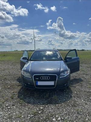 Pelēks Audi A4 2005 Pagėgiai, ar dzinēja tilpumu 1.97 L un nobraukumu 319 tūkst. km par 2800 €, foto  vietnē AUTOMOTO.COM.LV
