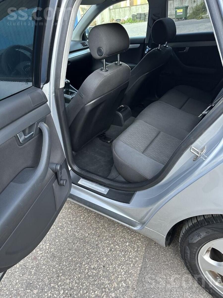 Grey Audi A4 2005 in Riga, with an engine capacity of 1.90 L and mileage of 435 thousand km for 2500 €, photo 11 on AUTOMOTO.COM.LV