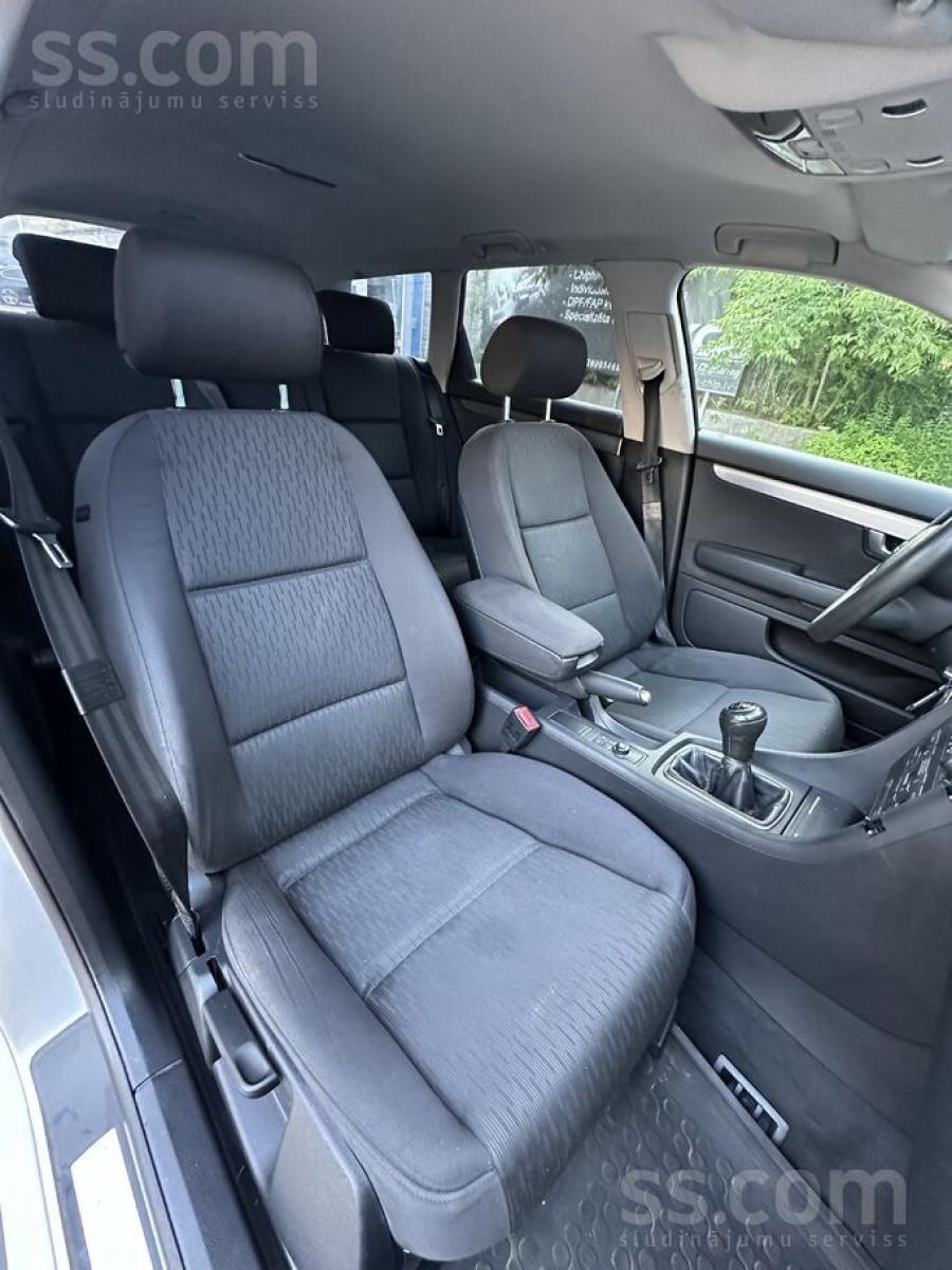 Grey Audi A4 2005 in Riga, with an engine capacity of 1.90 L and mileage of 435 thousand km for 2500 €, photo 16 on AUTOMOTO.COM.LV