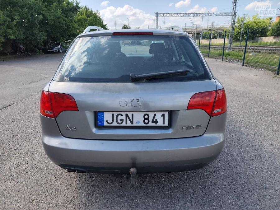 Grey Audi A4 2005 in Siauliai, with an engine capacity of 2.00 L and mileage of 252 thousand km for 890 €, photo 5 on AUTOMOTO.COM.LV