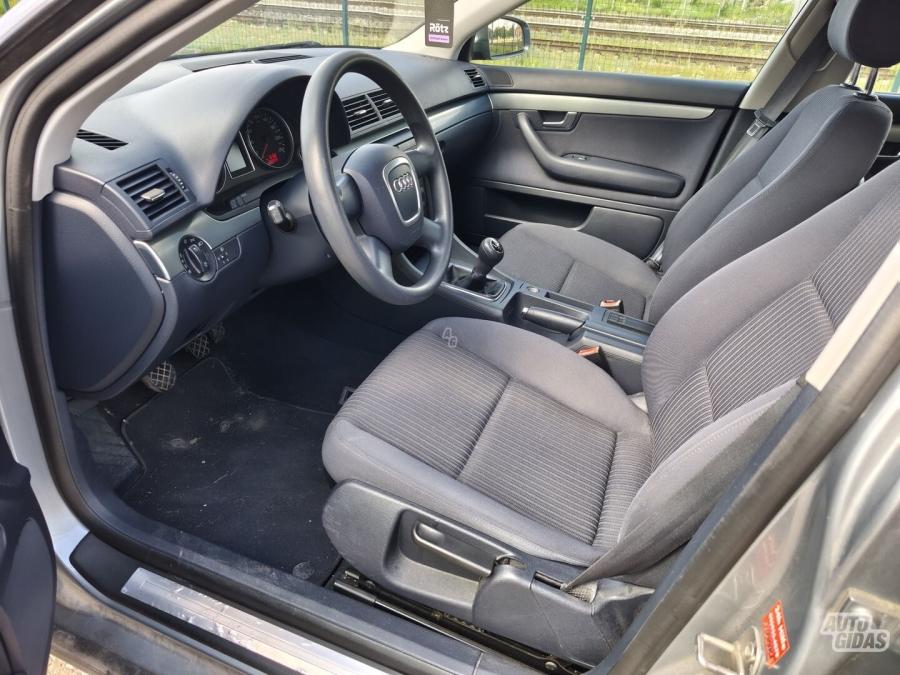 Grey Audi A4 2005 in Siauliai, with an engine capacity of 2.00 L and mileage of 252 thousand km for 890 €, photo 11 on AUTOMOTO.COM.LV