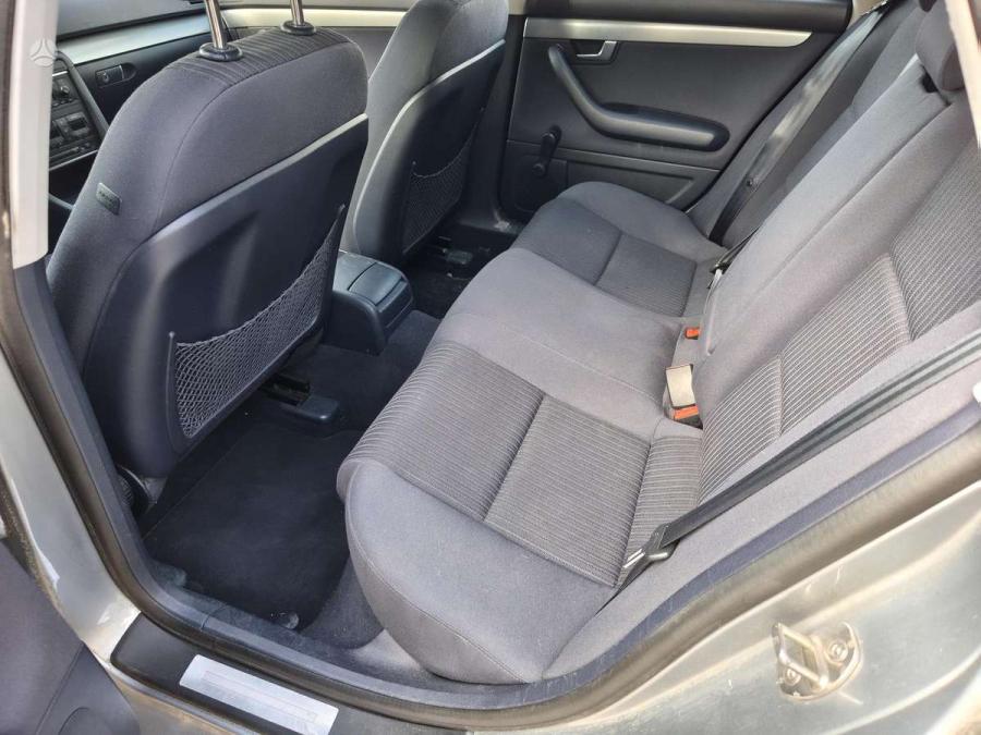 Grey Audi A4 2005 in Siauliai, with an engine capacity of 1.99 L and mileage of 252 thousand km for 890 €, photo 15 on AUTOMOTO.COM.LV