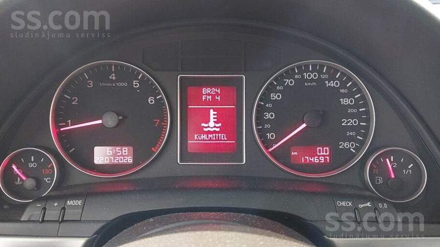 Grey Audi A4 2005 in Riga, with an engine capacity of 1.80 L and mileage of 175 thousand km for 3300 €, photo 7 on AUTOMOTO.COM.LV