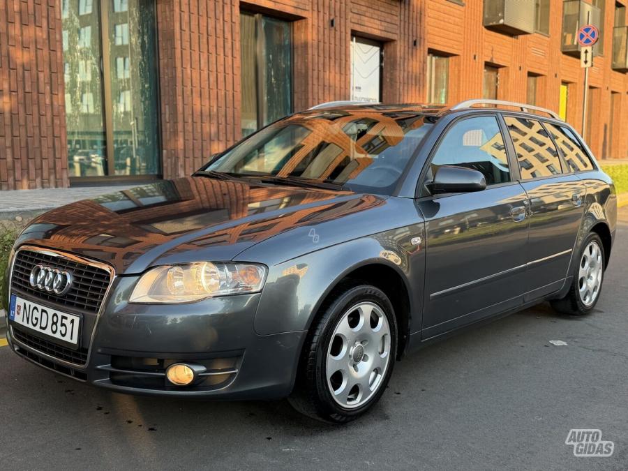 Grey Audi A4 2005 in Vilnius, with an engine capacity of 2.00 L and mileage of 406 thousand km for 1650 €, photo 1 on AUTOMOTO.COM.LV